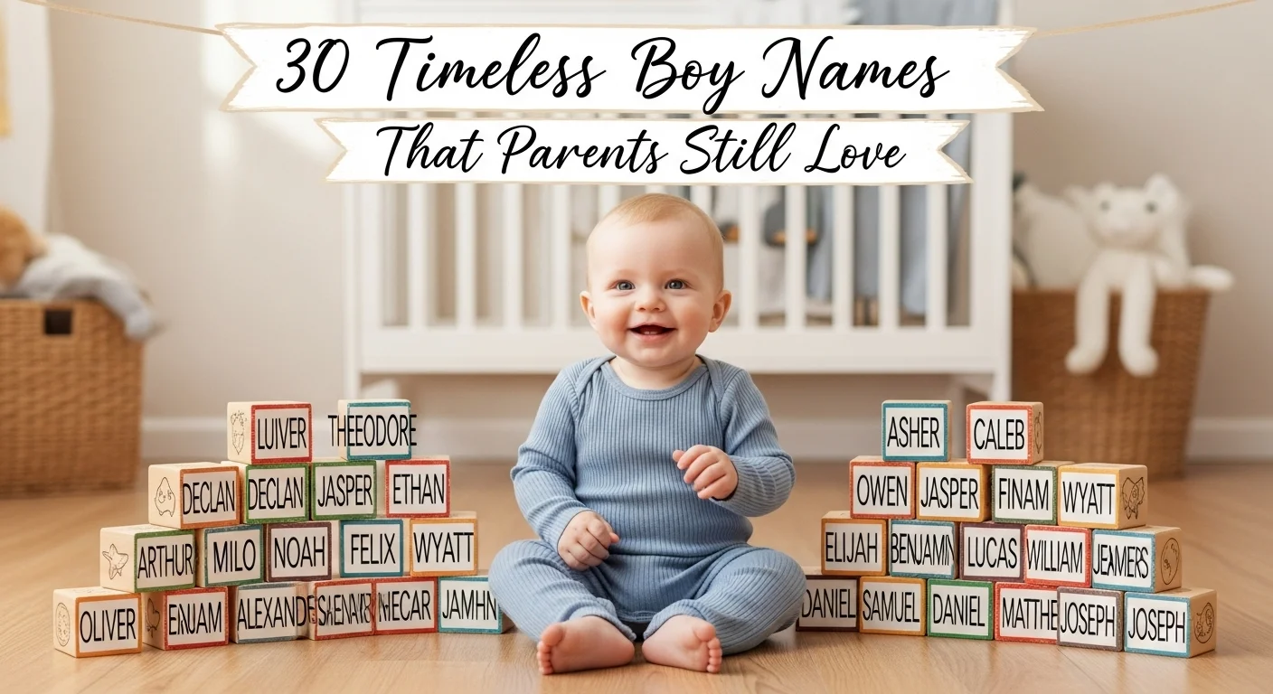 30 Timeless Boy Names Parents Love (Like Oliver, Theodore & Luca)
