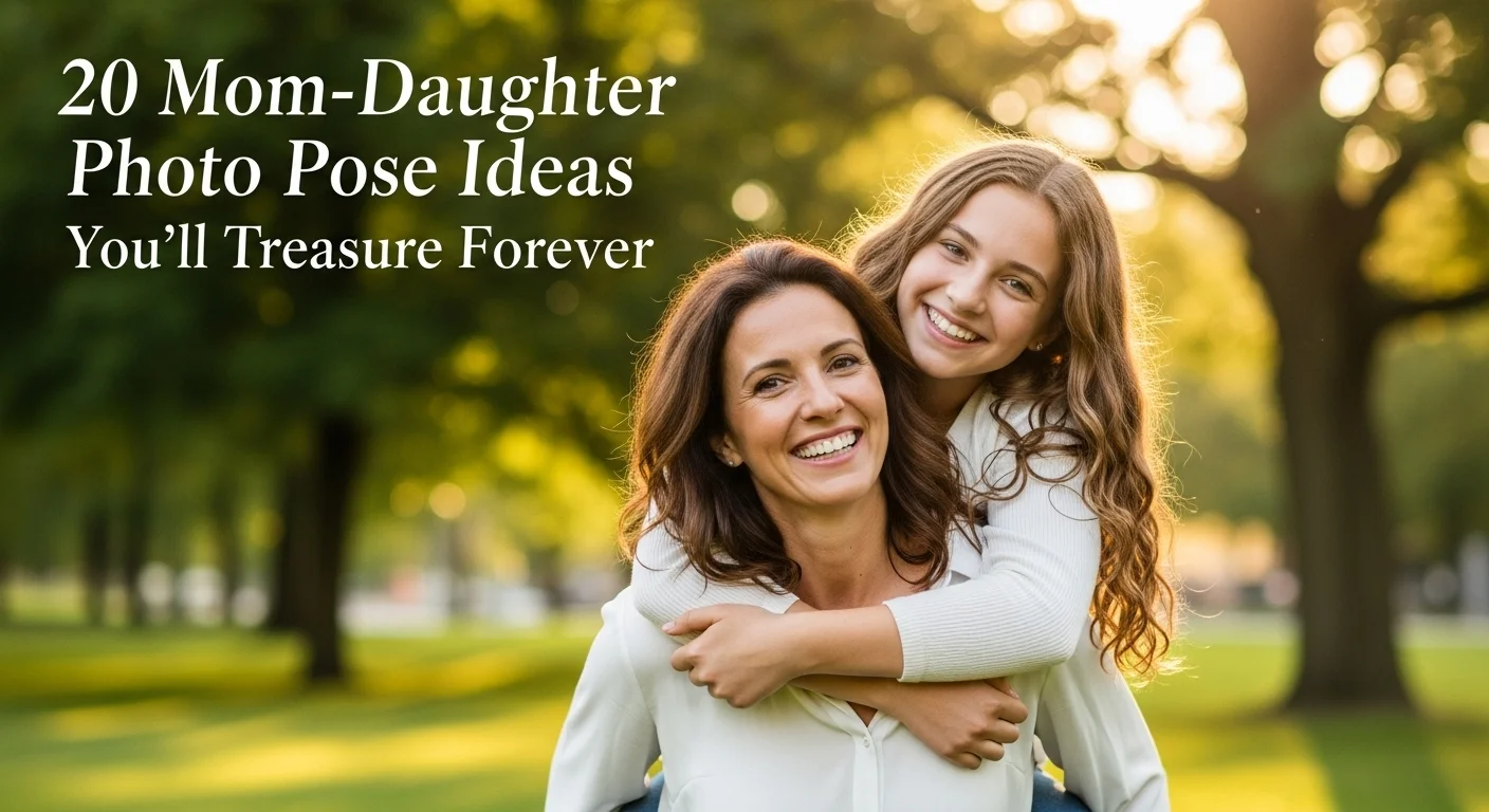 20 Mom-Daughter Photo Pose Ideas You’ll Treasure Forever
